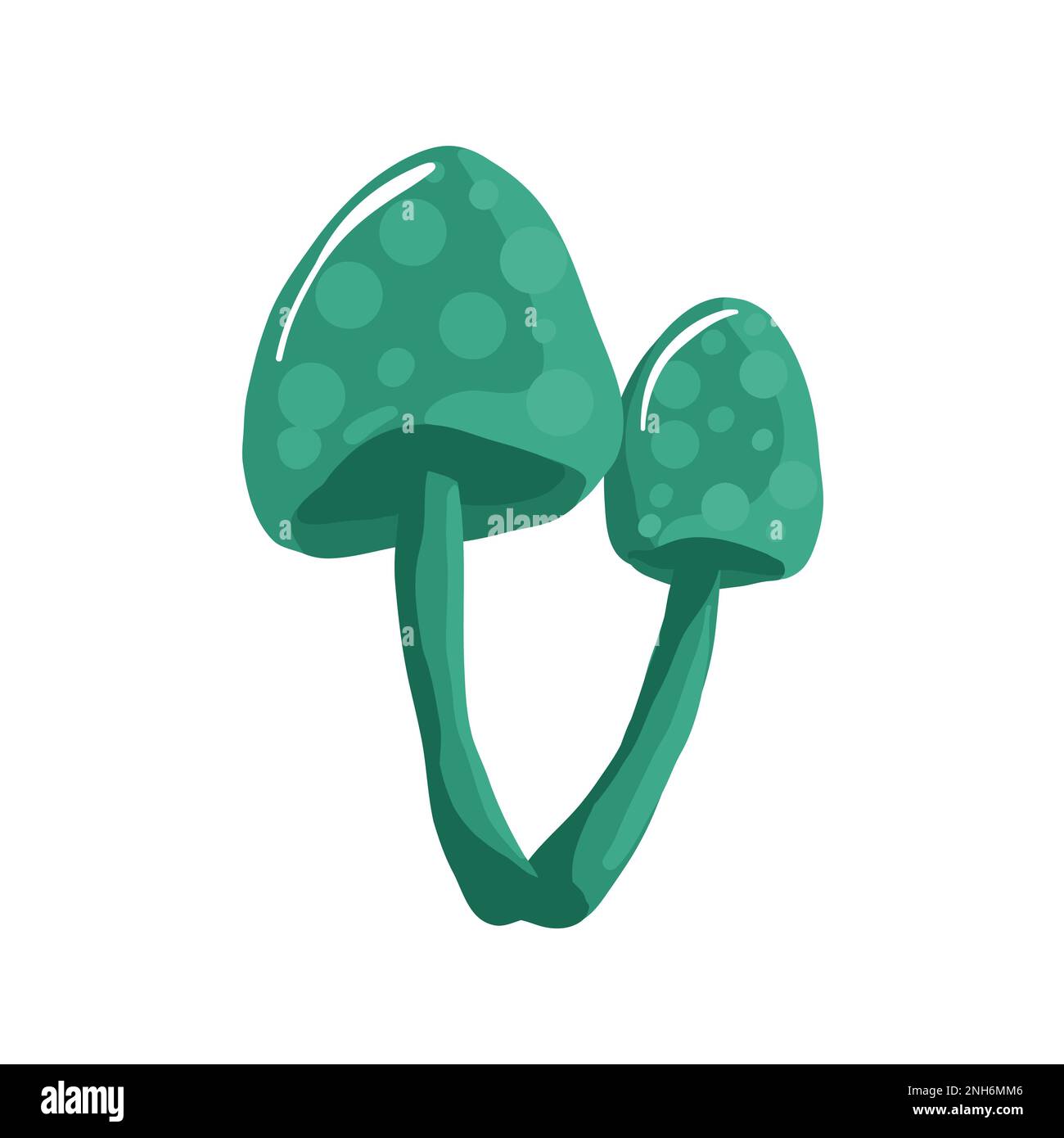 mushrooms in the hand drawing style. Psychedelic abstract mushrooms ...