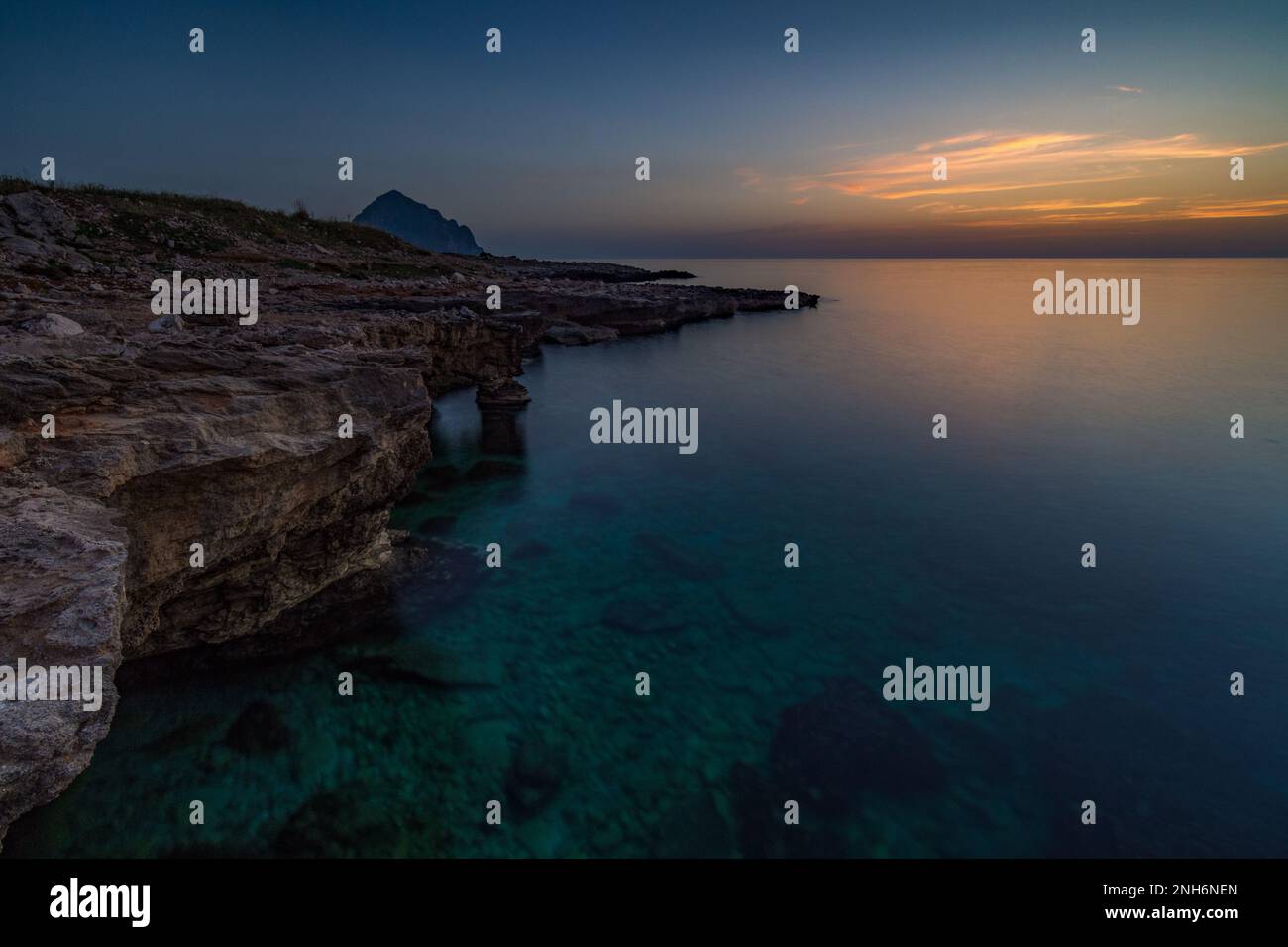 The rocky bay of Macari, Sicily Stock Photo - Alamy