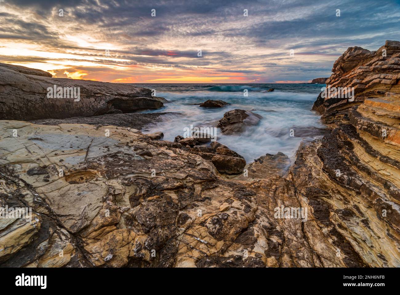 The rocky bay of Macari, Sicily Stock Photo - Alamy