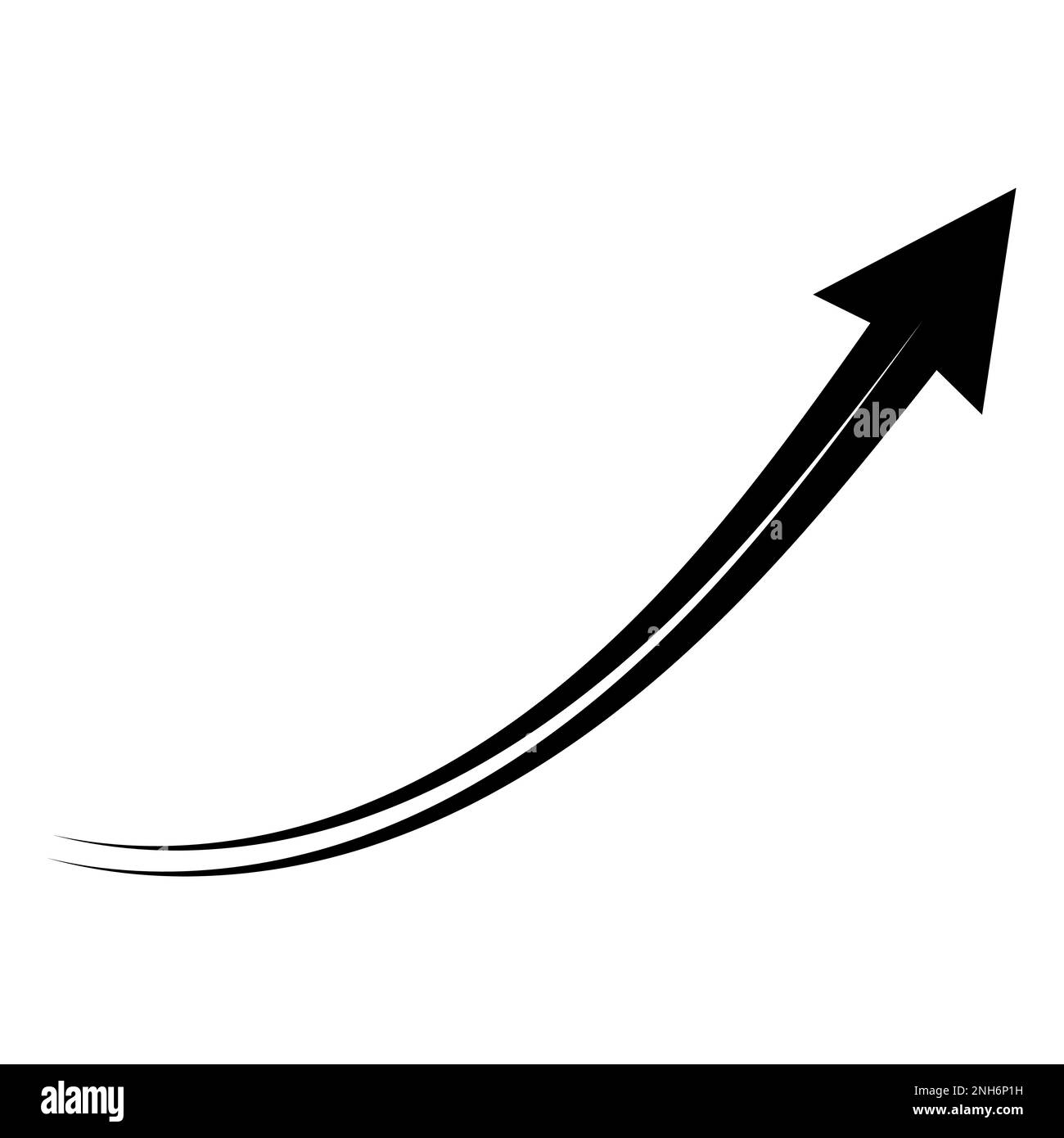 Arrow vector grow, up growth graphic download, back button black Stock ...