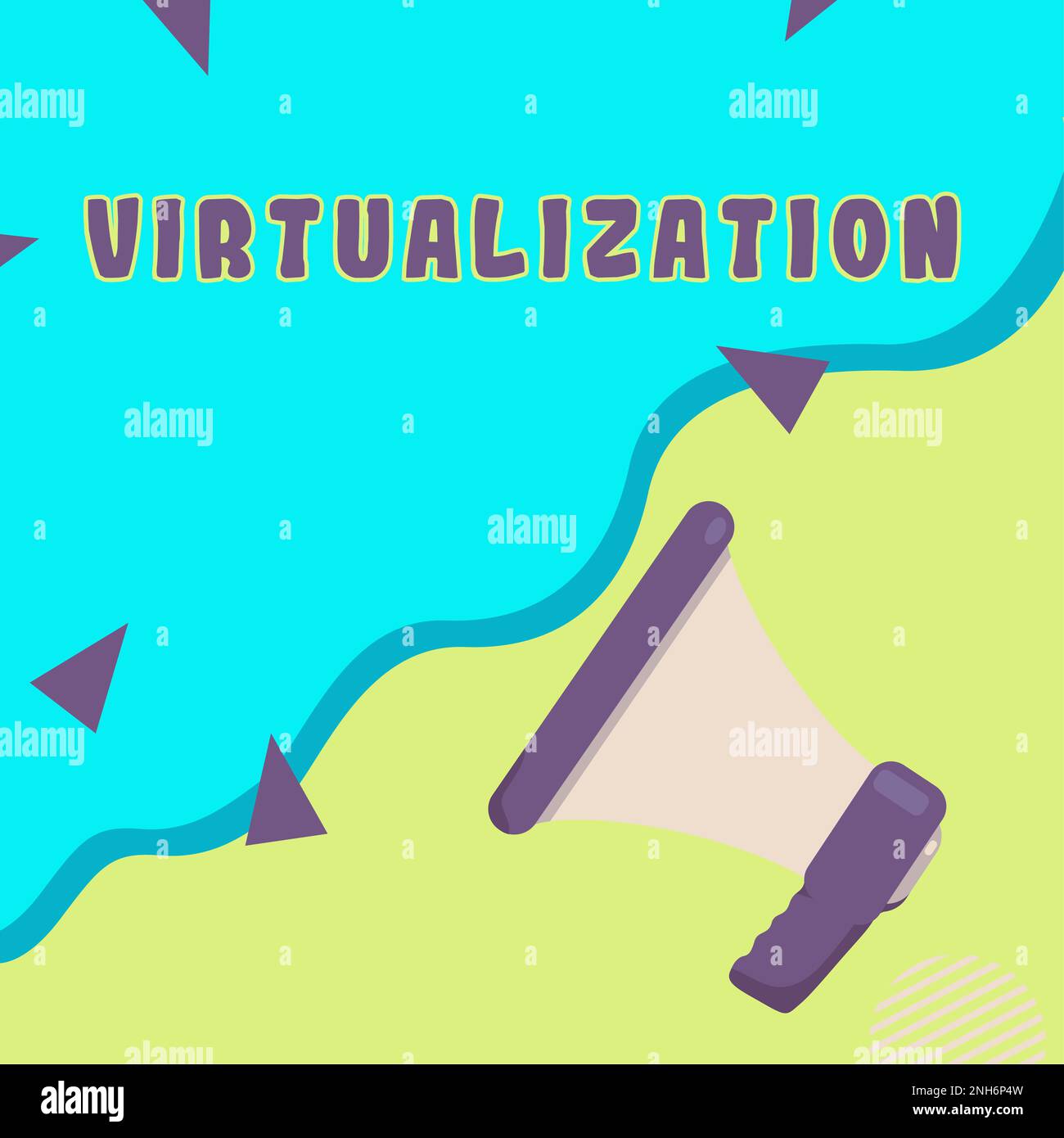 Writing displaying text Virtualization. Business showcase application ...