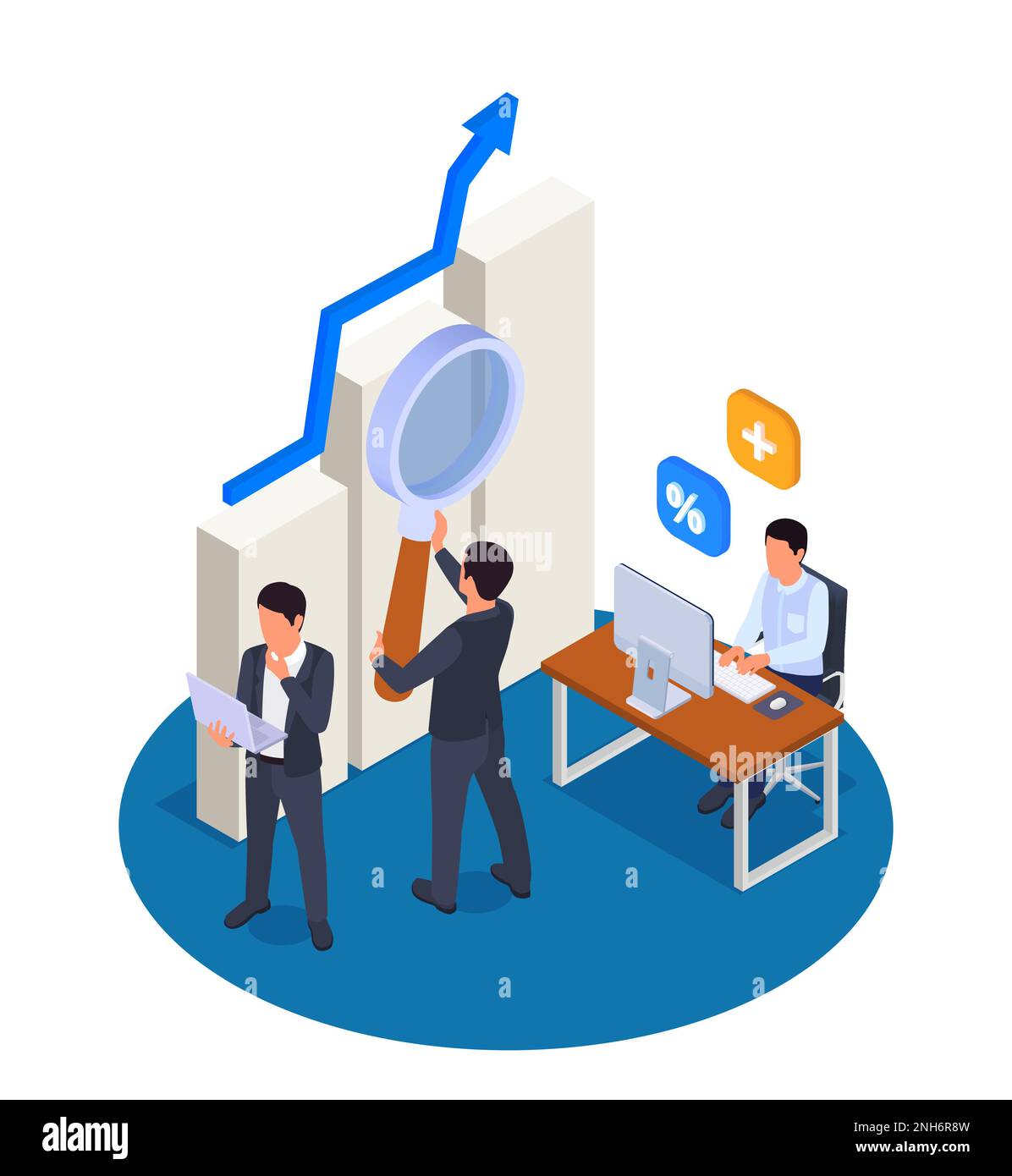 Modern future professions isometric concept with software developers ... Modern future professions isometric concept with software developers ...