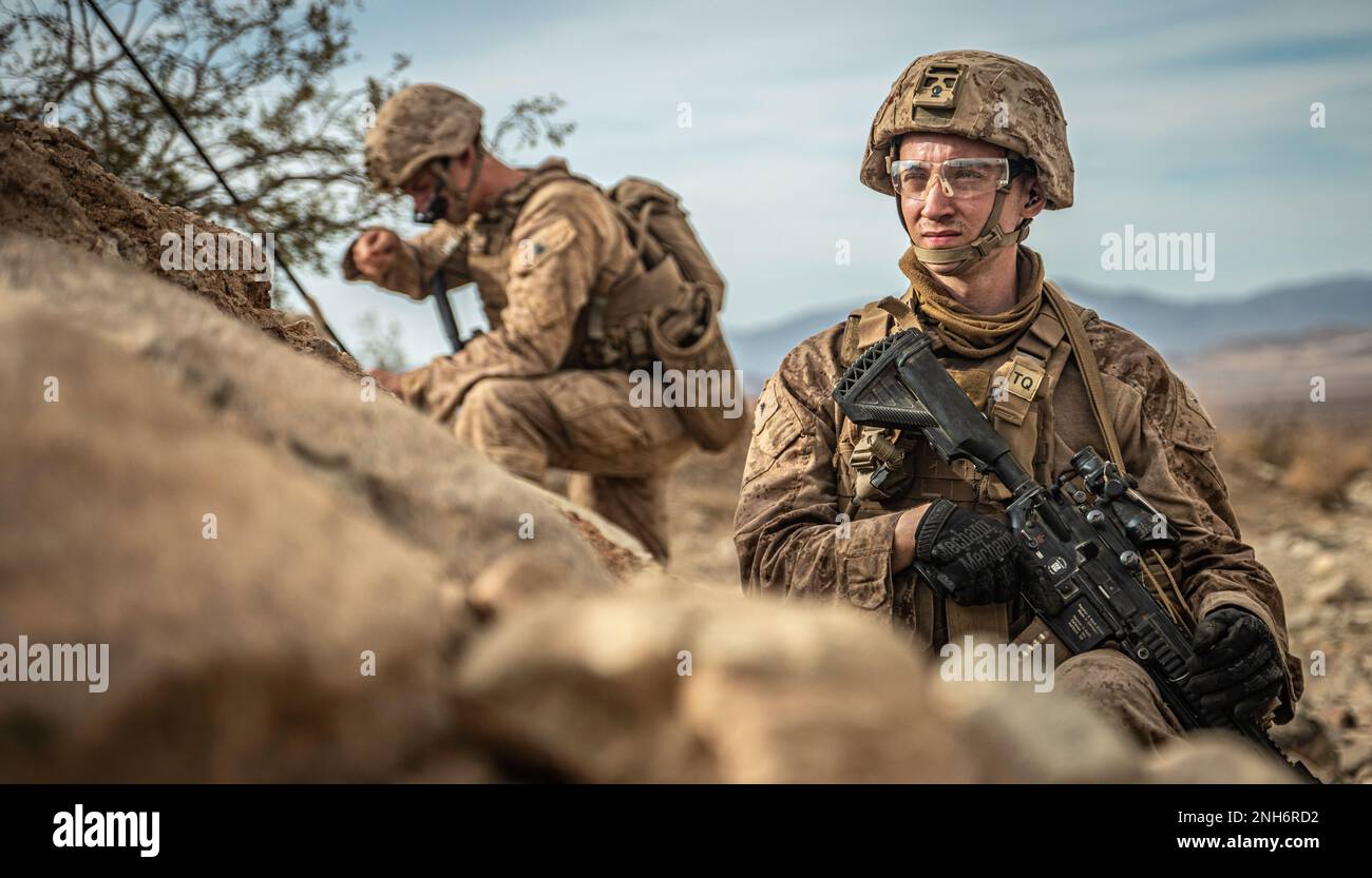 U.S. Marines with India Company, 3rd Battalion, 23rd Marine Regiment ...
