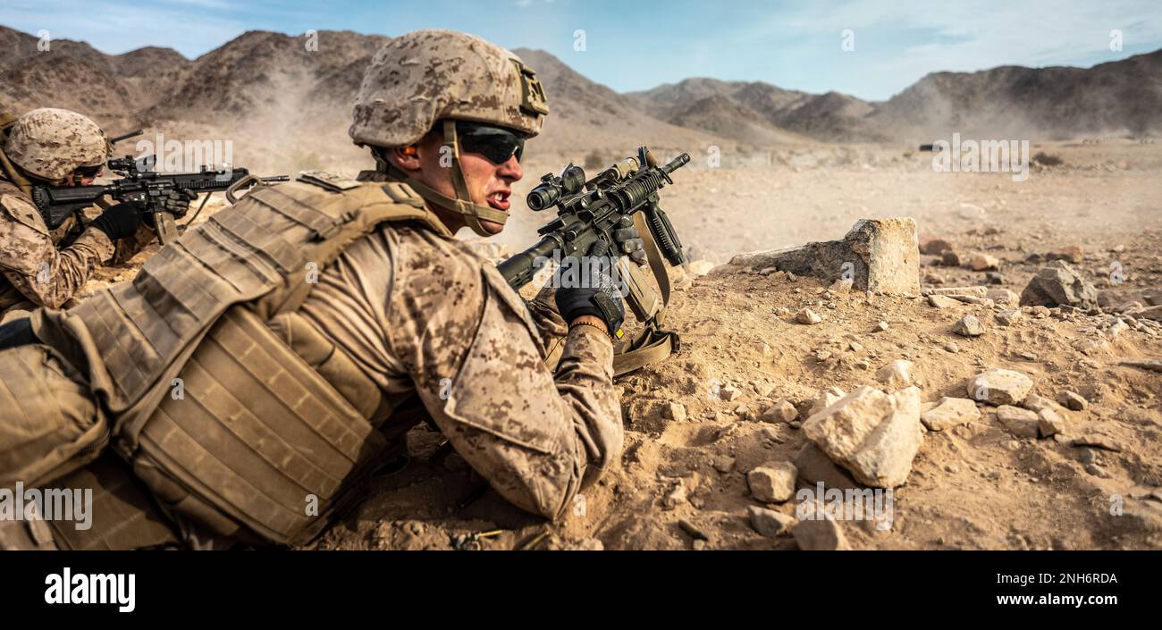 U.S. Marines with India Company, 3rd Battalion, 23rd Marine Regiment ...