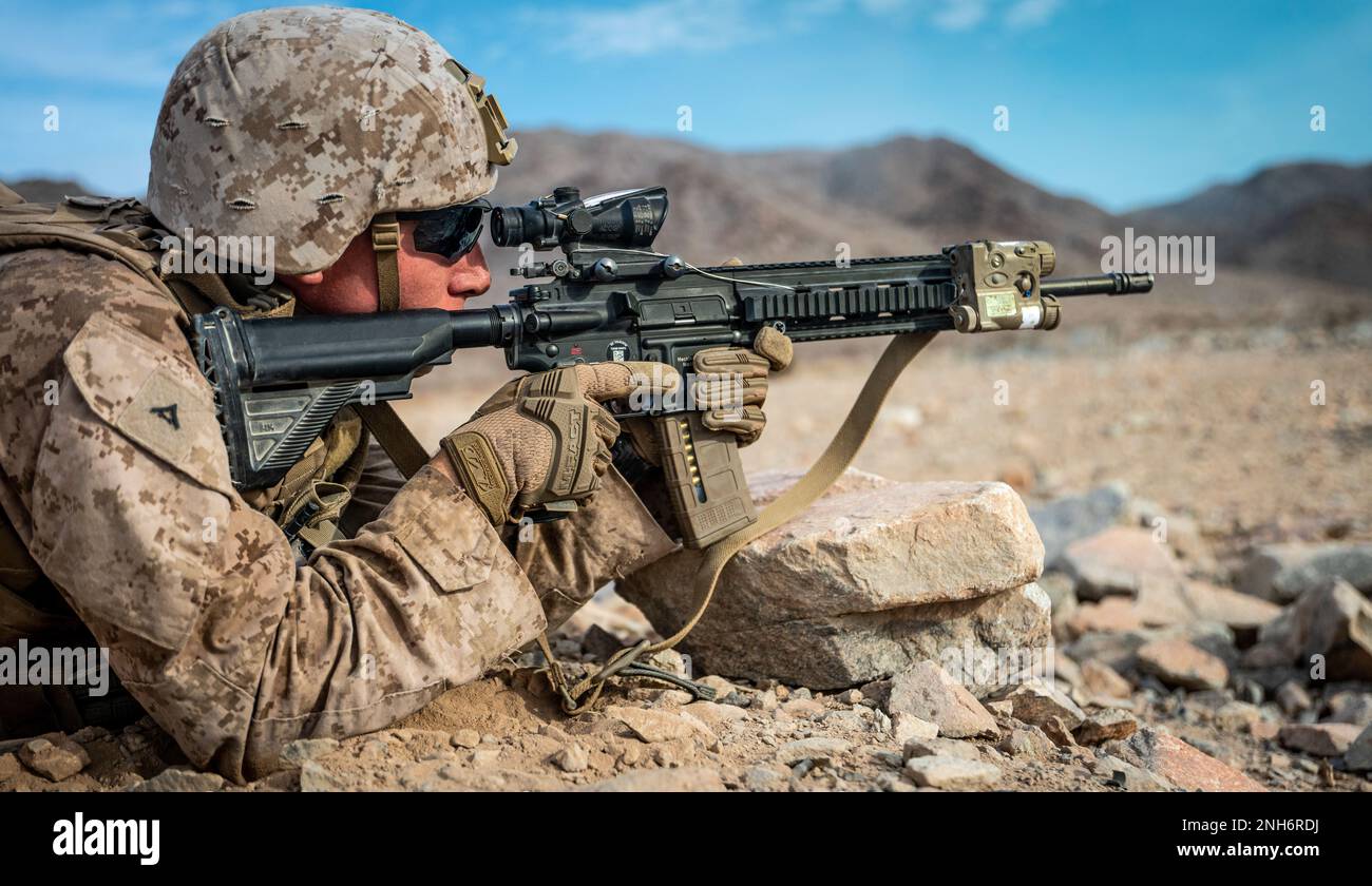 U.S. Marines with India Company, 3rd Battalion, 23rd Marine Regiment ...