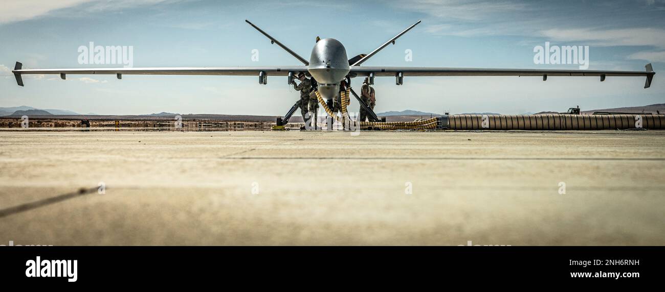 A U.S. Air Force MQ-9 Reaper with the 163rd Attack Wing, California Air ...