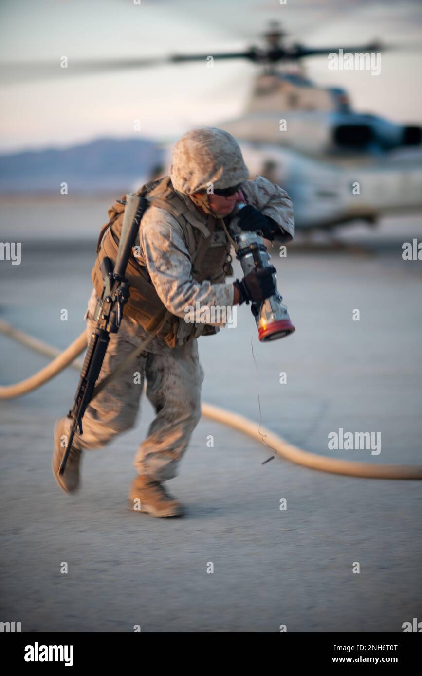 U.S. Marine Corps Lance Cpl. Jordi Castanon, a bulk fuel specialist ...