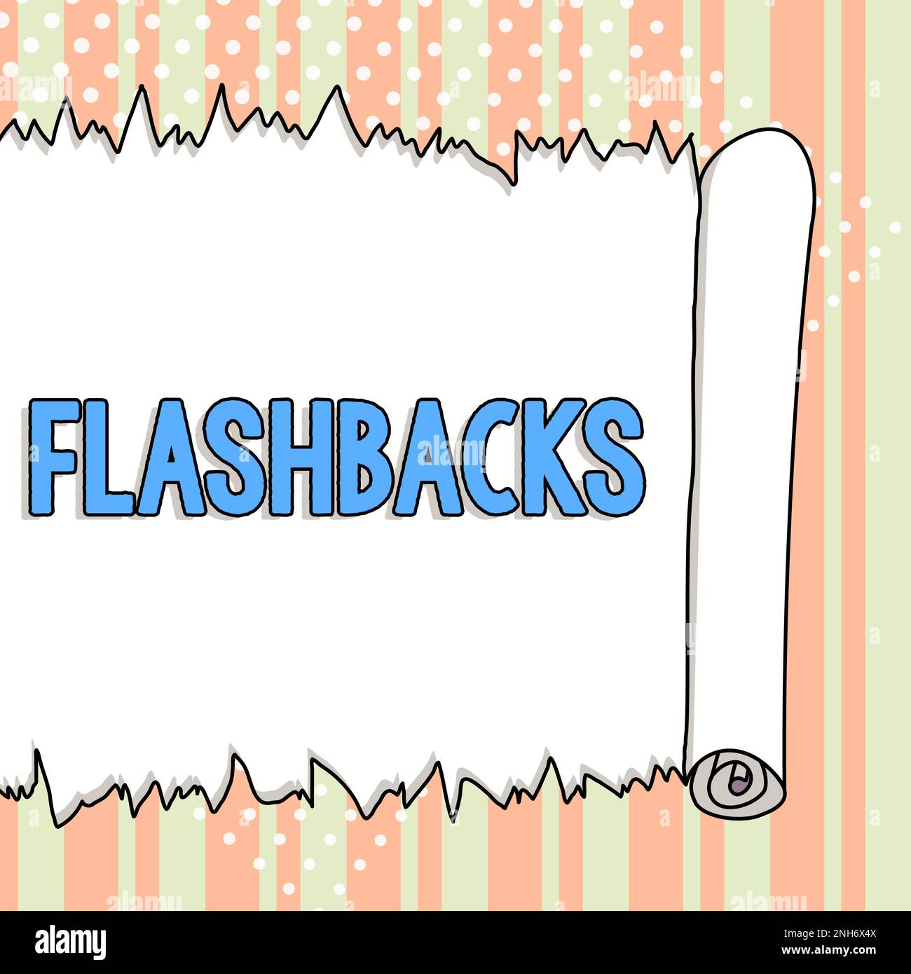 Inspiration showing sign Flashbacks. Word Written on interruption of ...