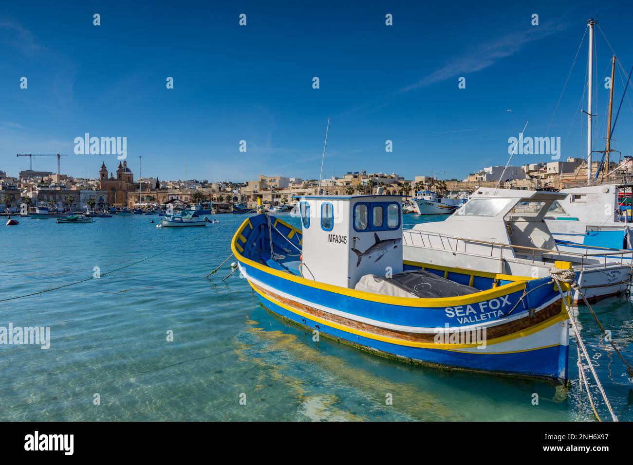 The picturesque fishing village of Marsaxlokk, Malta Stock Photo - Alamy