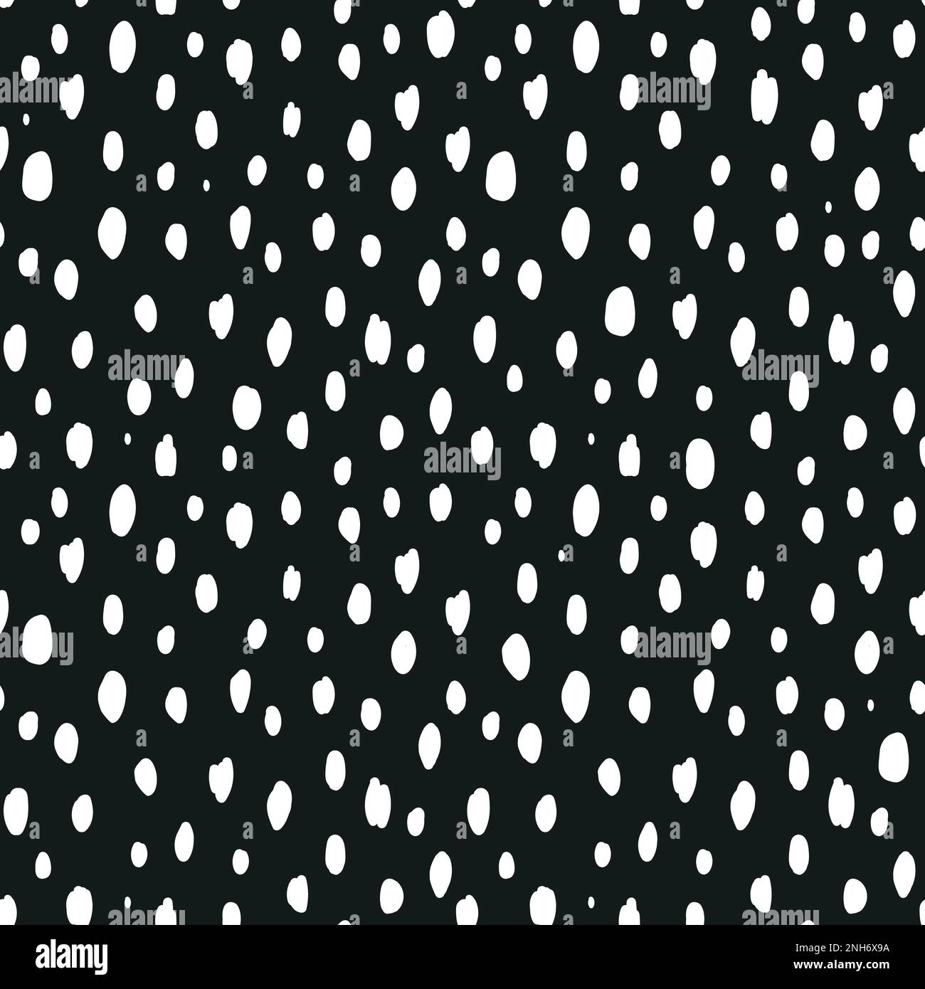Seamless Speckled Pattern With White Hand Drawn Dots Polka Dot