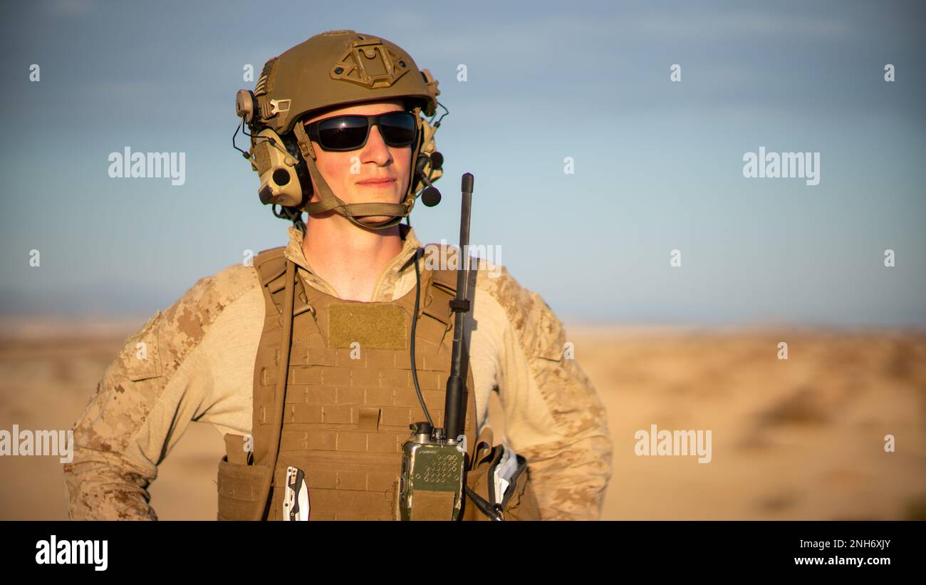 U.S. Marine Corps Cpl. Jon Weaver, an air traffic controller assigned ...