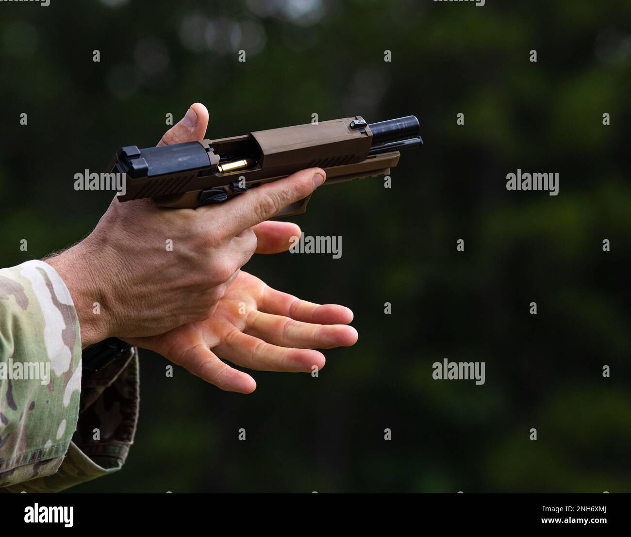 (CAMP SHELBY, Miss.) --- A soldier with the 152nd Military Police ...