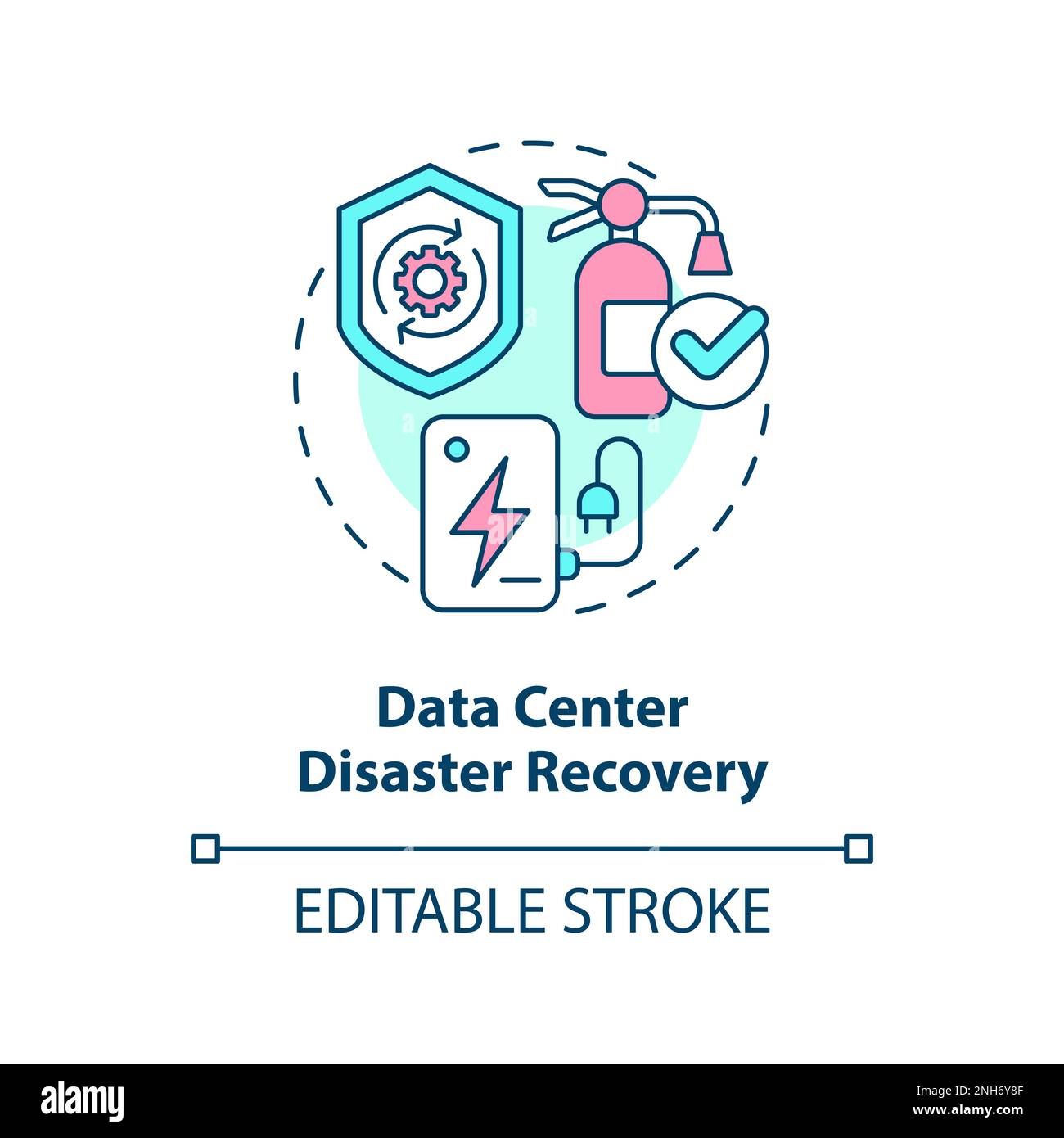 Data recovery icon linear hi-res stock photography and images - Alamy