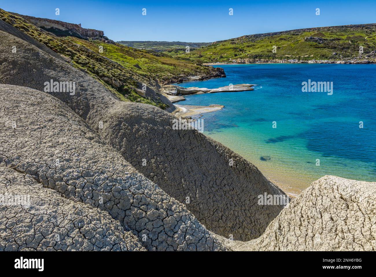 Qarraba beach malta hi-res stock photography and images - Alamy