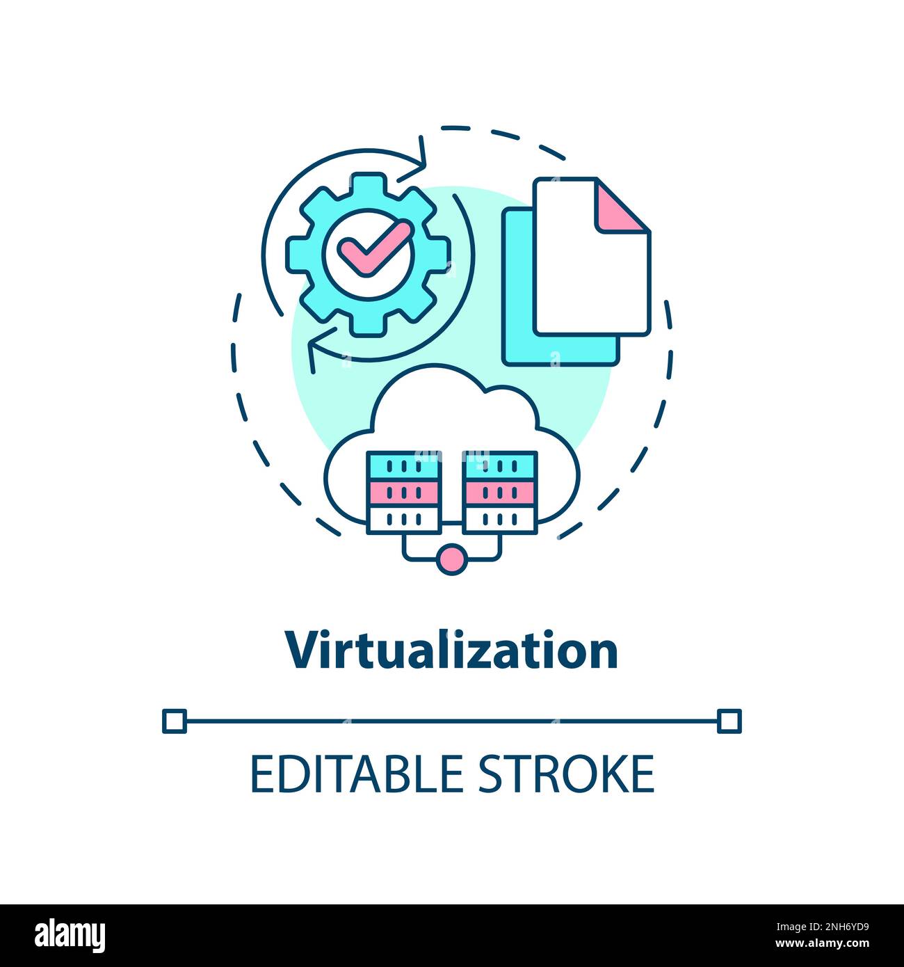 Virtualization concept icon Stock Vector Image & Art - Alamy