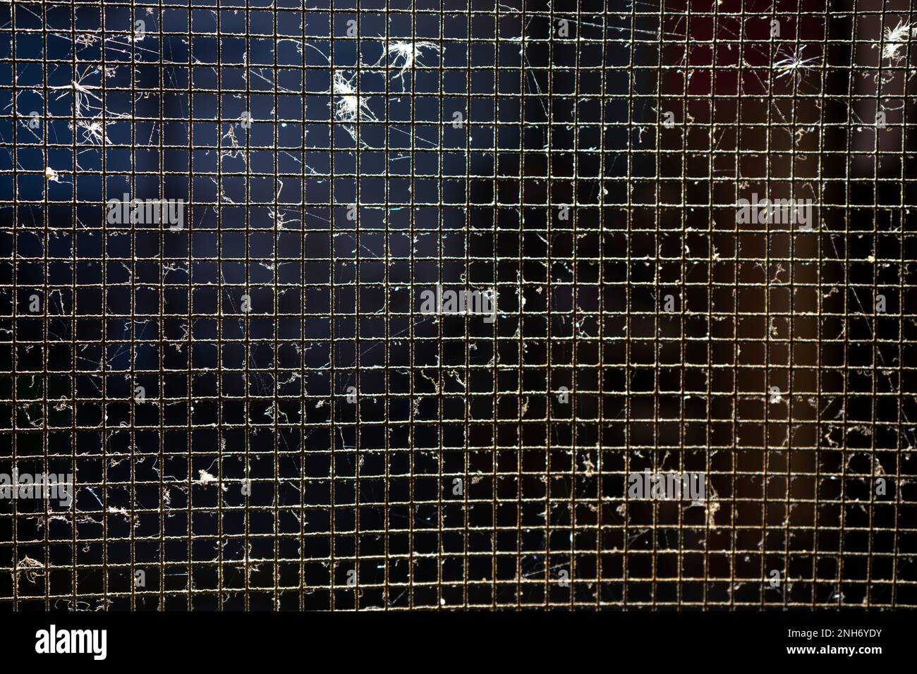 Abstract rustic metal trellis fence on blur background Stock Photo - Alamy