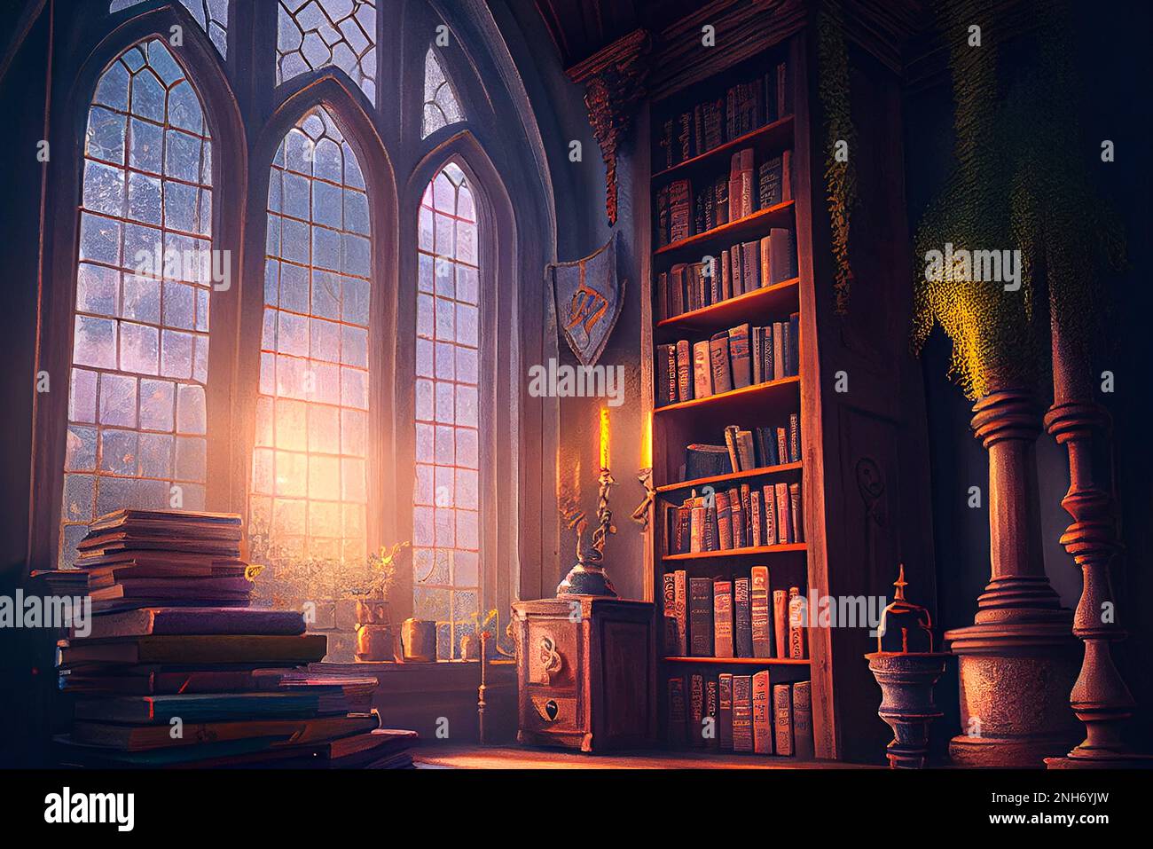 Medieval hall manuscript hi-res stock photography and images - Alamy