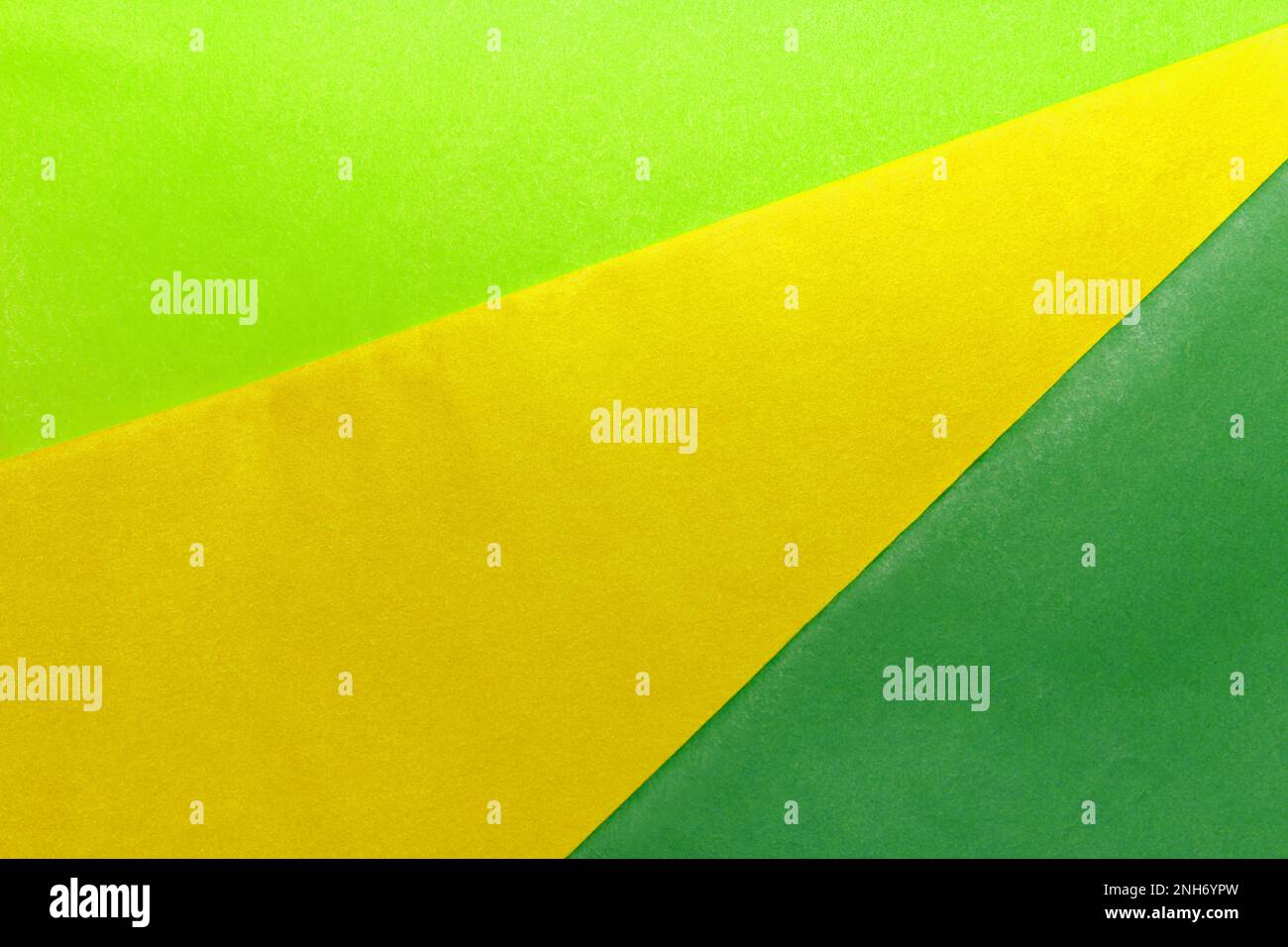 Three positive color, geometric, abstract green, yellow and light green ...