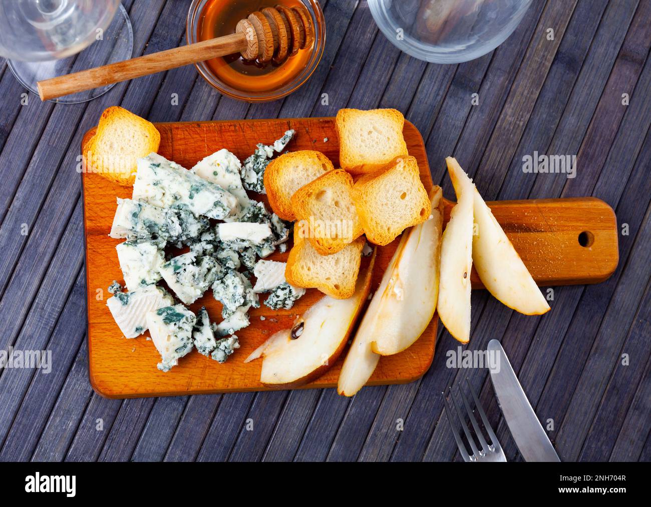 Popular Spanish blue cheese Roncari Stock Photo - Alamy