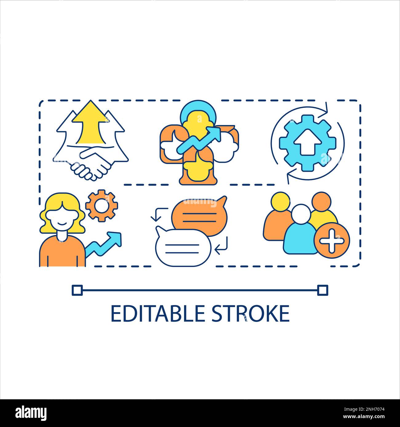 Diversity and inclusion in the workplace Stock Vector Images - Alamy