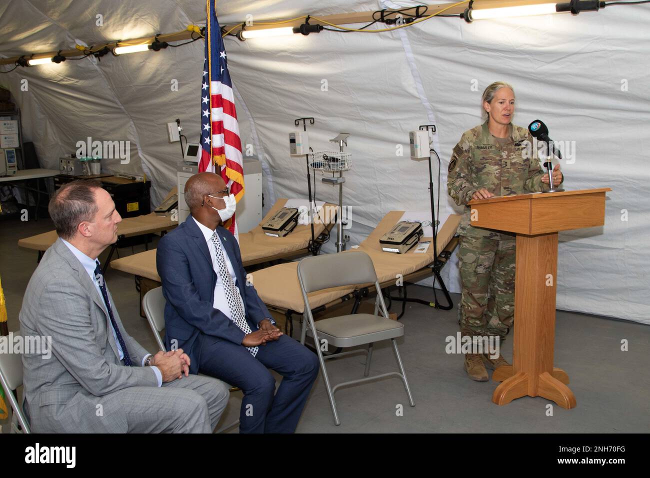 U.S. Army Maj. Gen. Jami Shawley, commanding general of Combined Joint ...