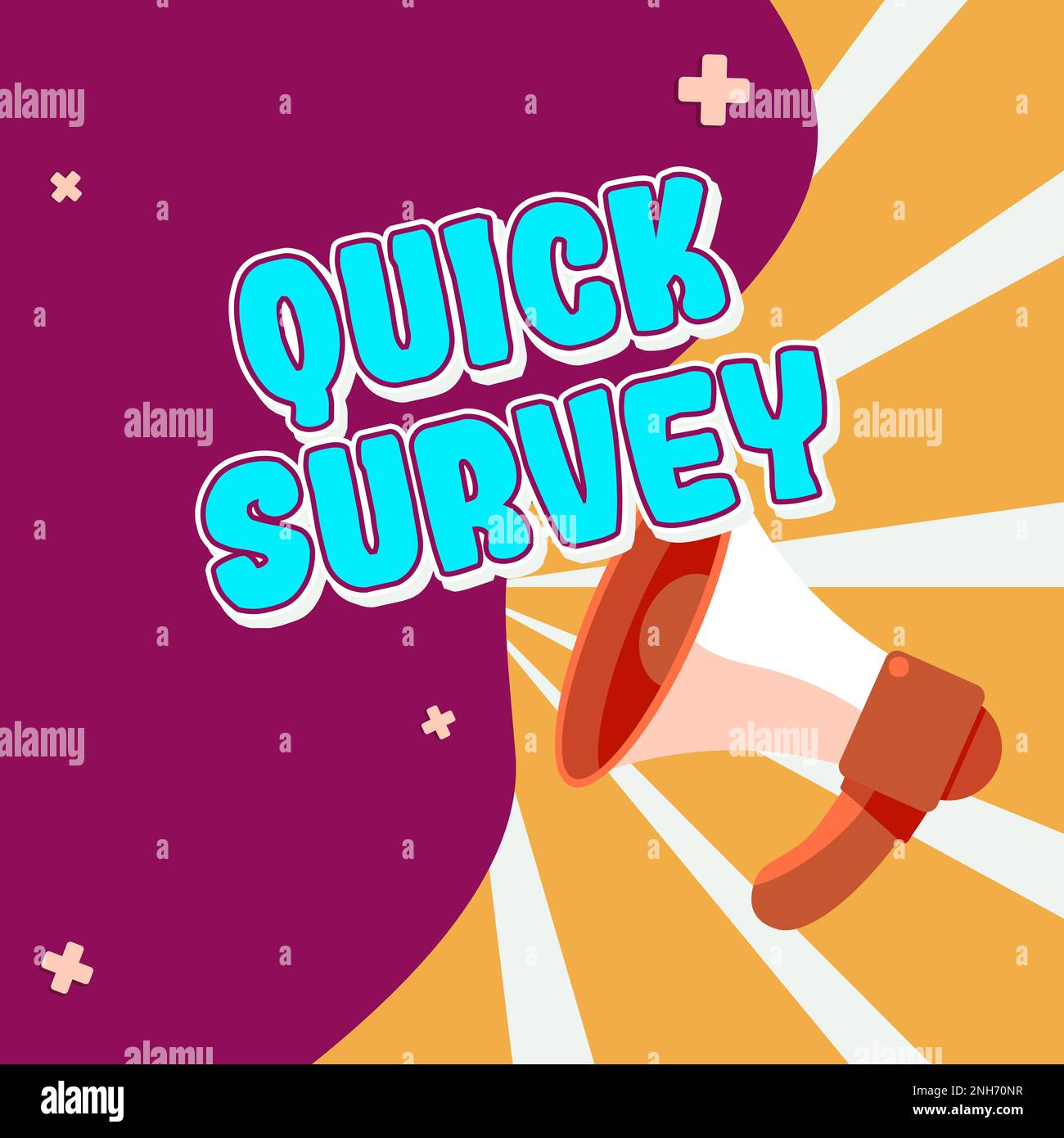 Hand writing sign Quick Survey. Concept meaning Conduct fast check on ...