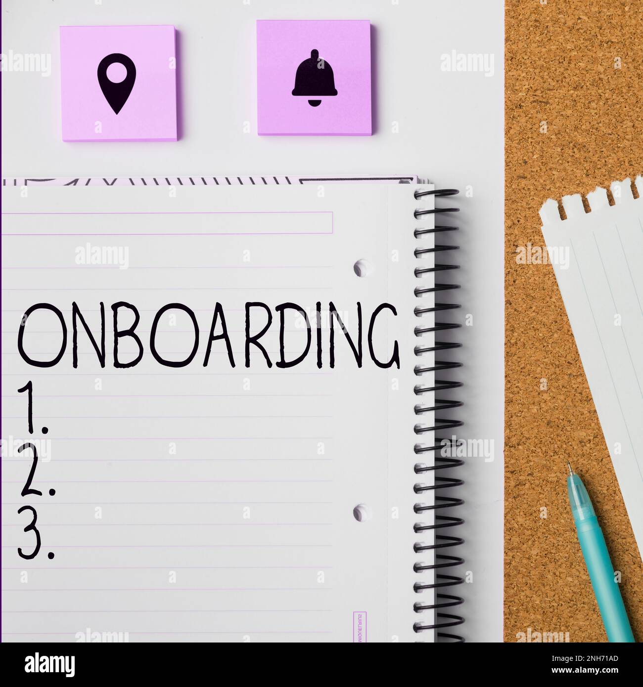 Handwriting text Onboarding. Concept meaning Action Process of ...