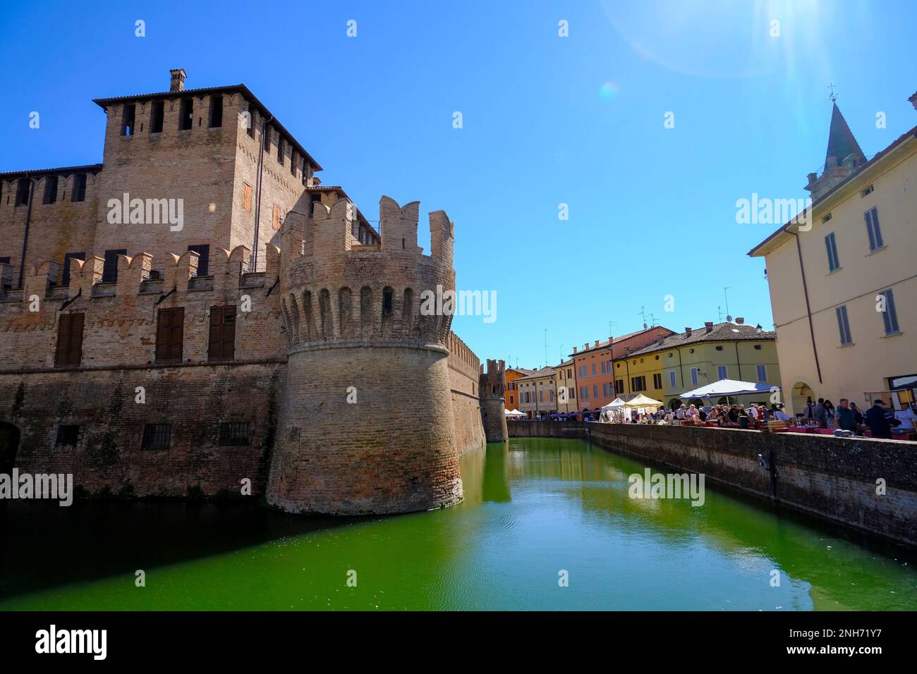 Fontanellato, Parma: the building of the castle La Rocca Sanvitale ...