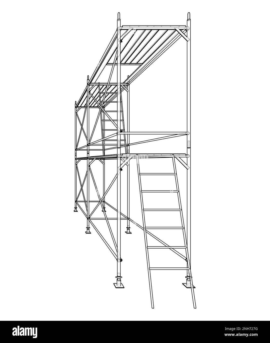 Scaffolding drawing hi-res stock photography and images - Alamy