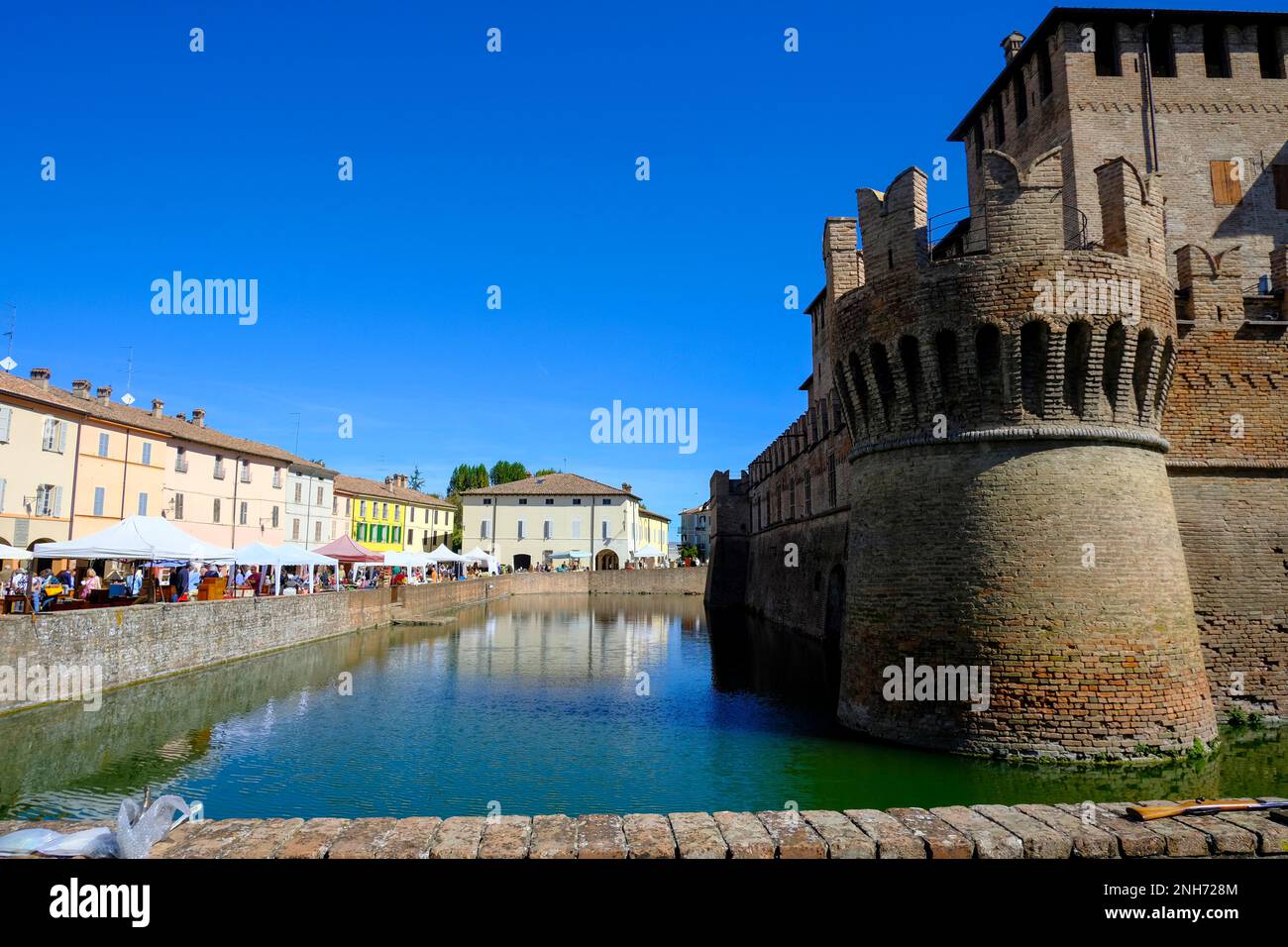 Fontanellato, Parma: the building of the castle La Rocca Sanvitale ...
