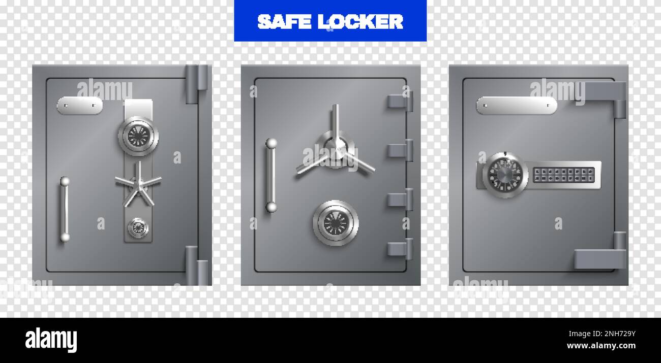 Safe deposit lockers Stock Vector Images - Alamy
