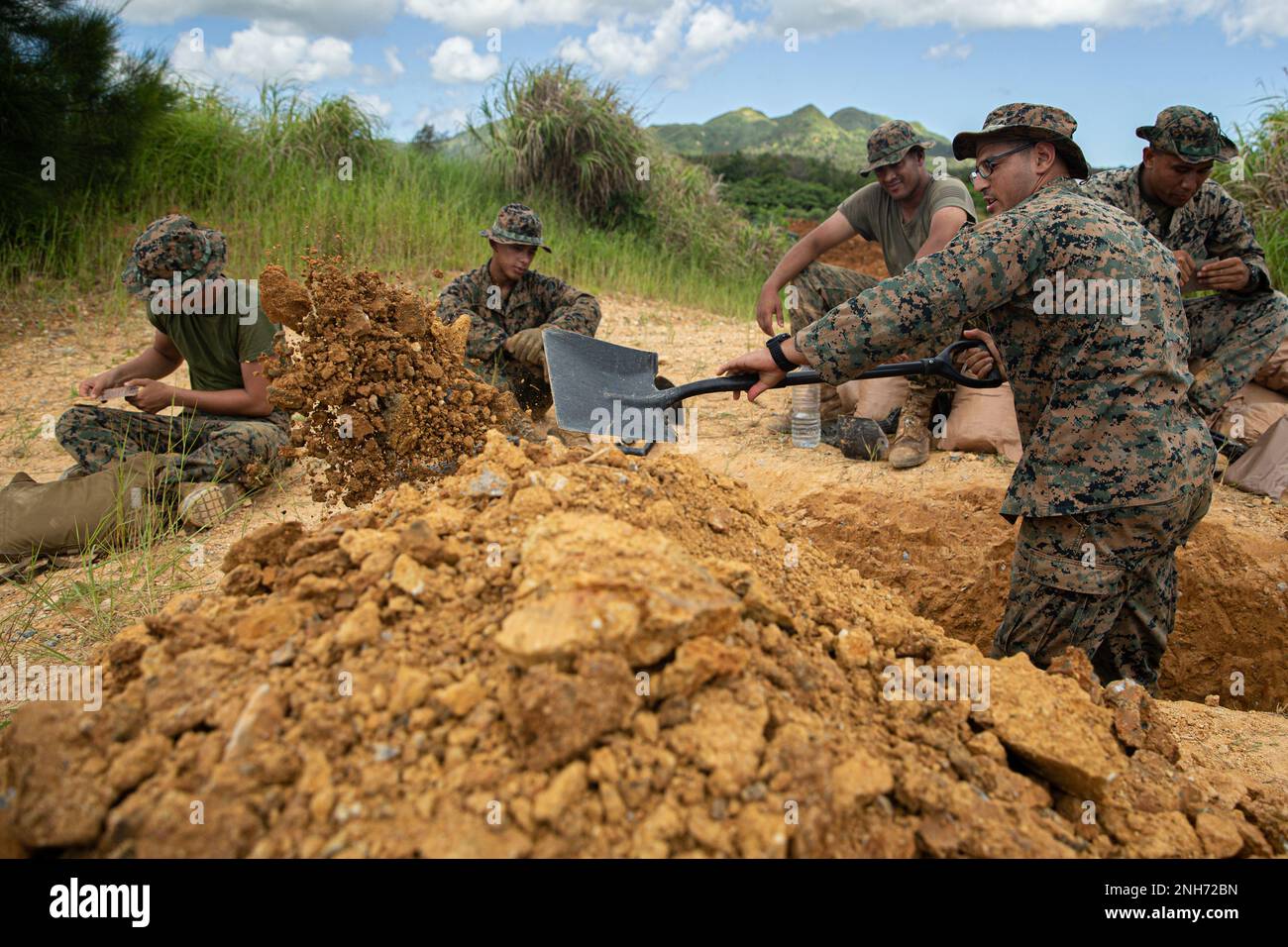 U.S. Marines with 3rd Landing Support Battalion, Combat Logistics ...