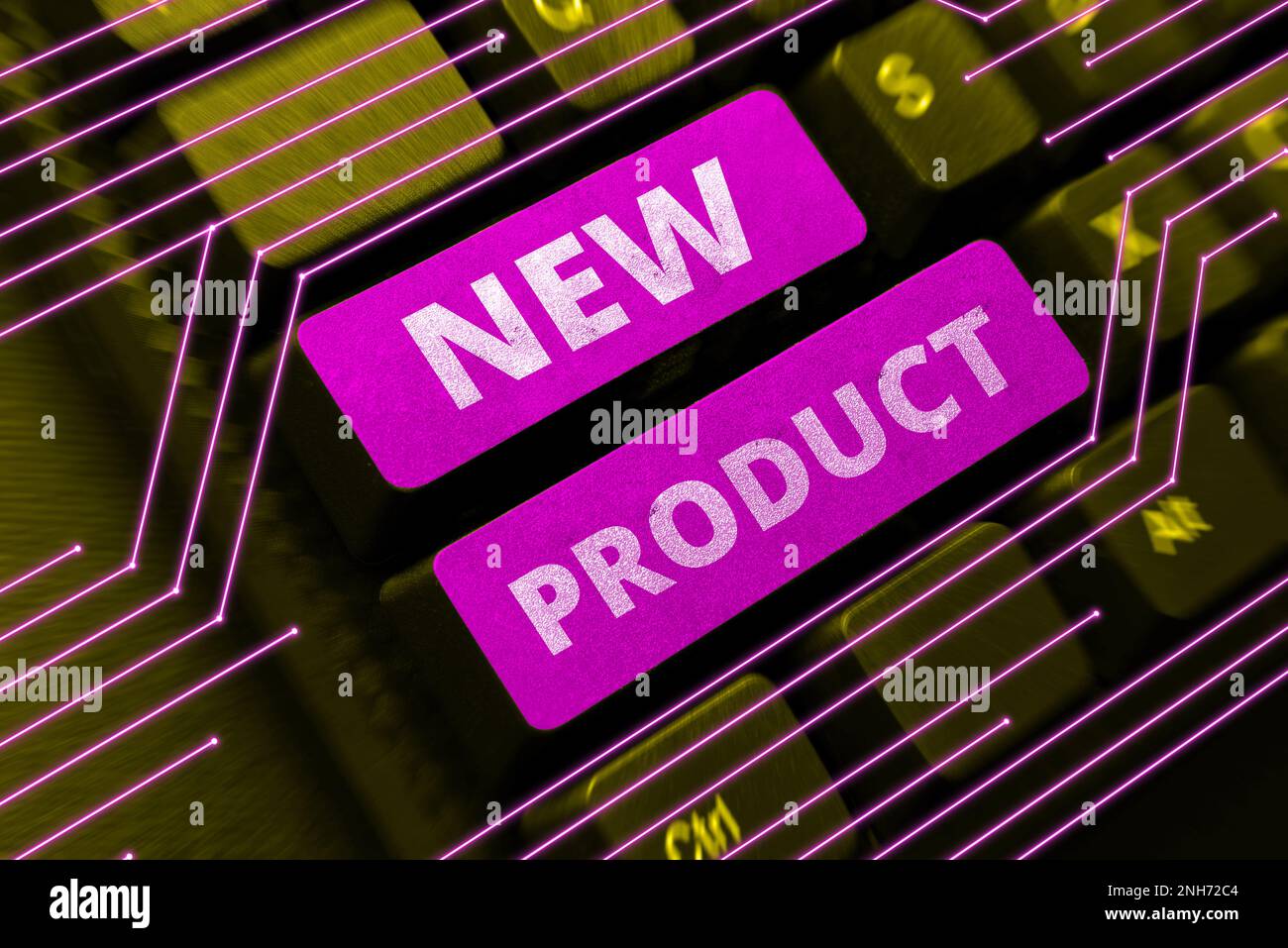 Text showing inspiration New Product. Word Written on goods and ...