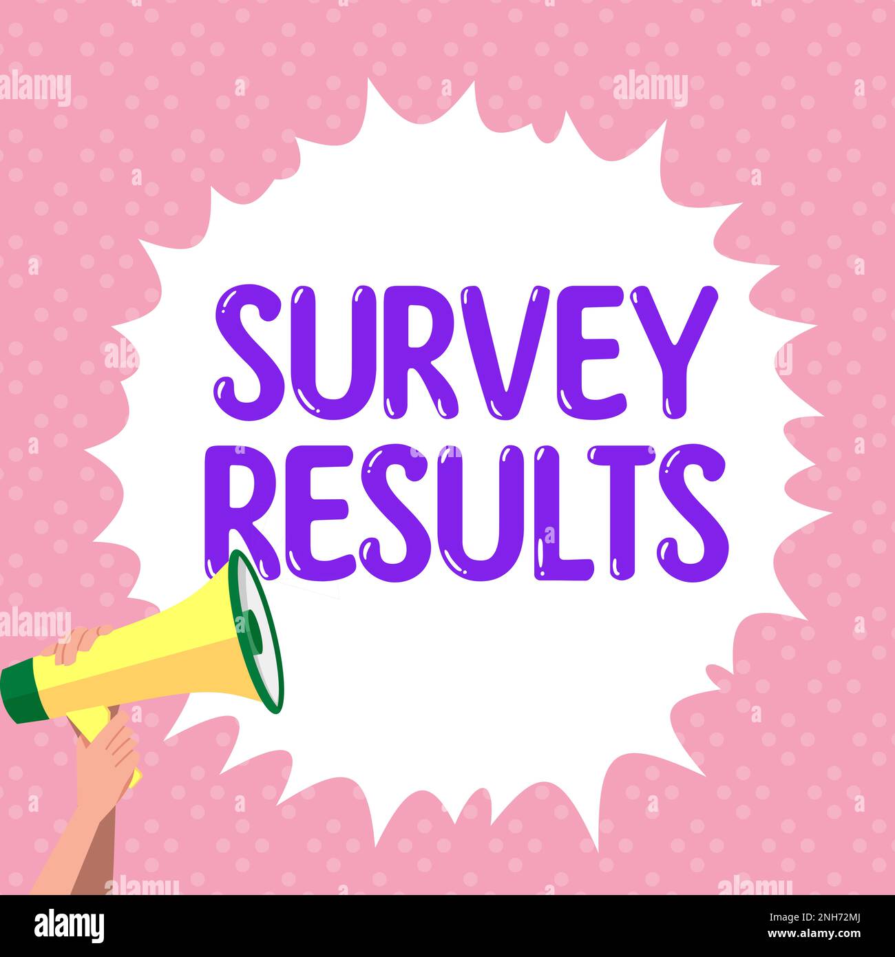 Text caption presenting Survey Results. Internet Concept result of ...