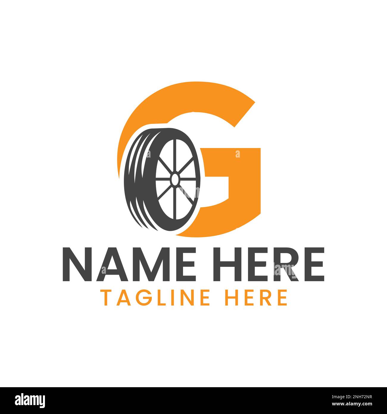 Letter G Tire Logo For Car Repair Automotive Motor Logo Design Vector ...