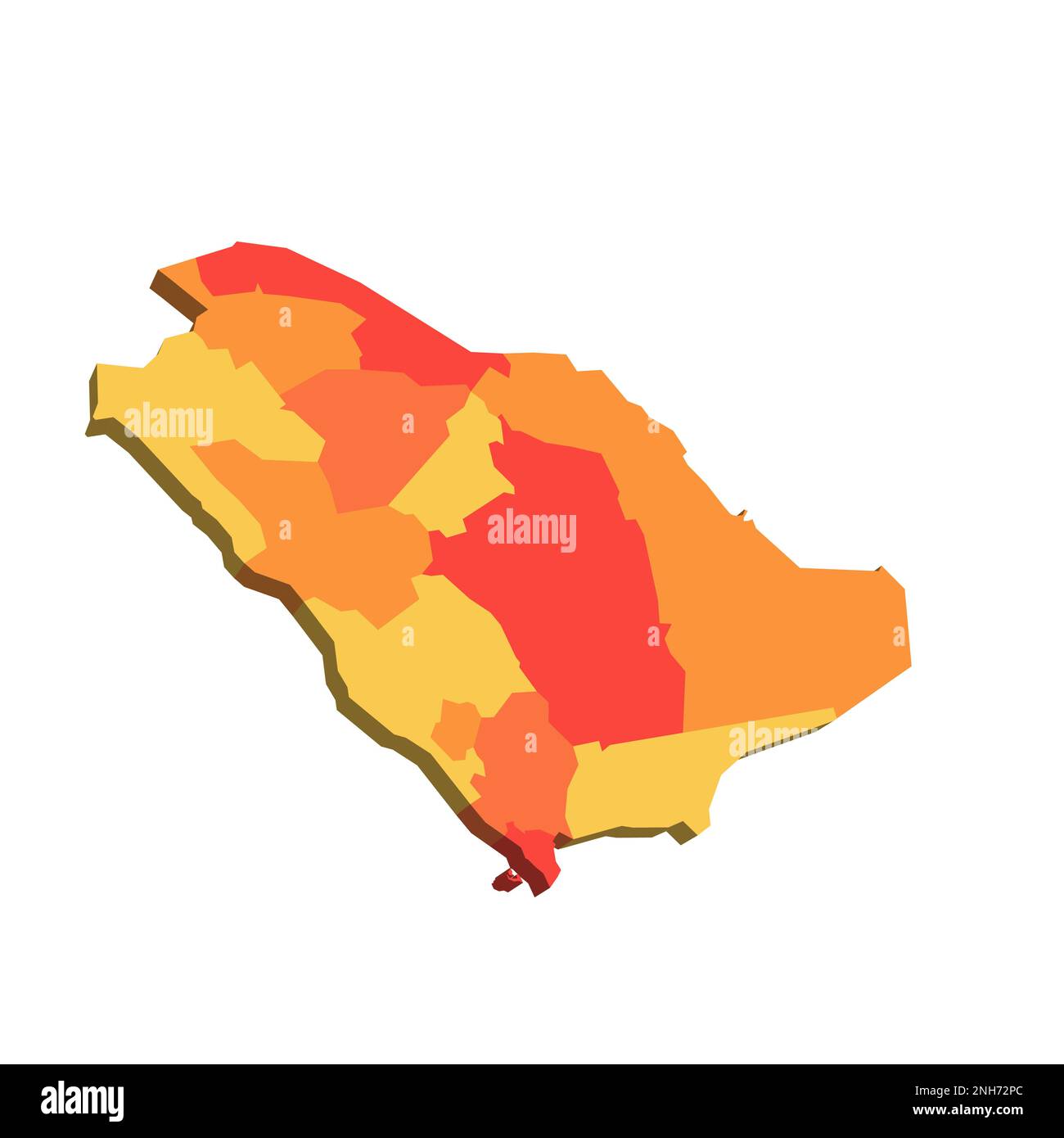 Saudi Arabia political map of administrative divisions - provinces or ...