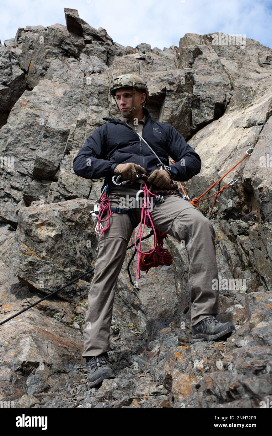 U.S. Air Force Senior Airman Christian Dye, a tactical air control ...