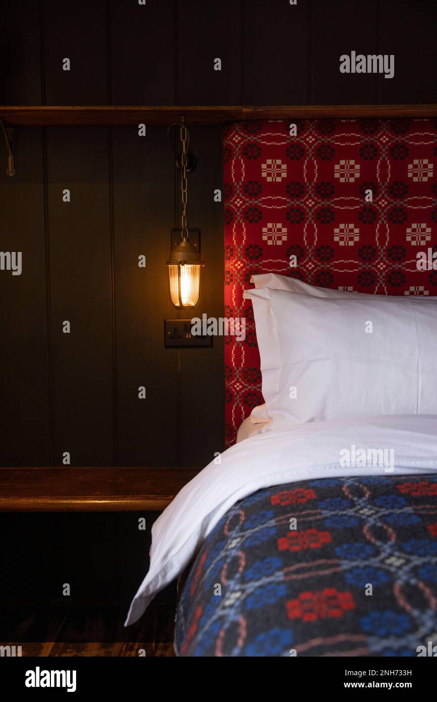 Interior details of the Albion Aberteifi hotel, Cardigan Stock Photo ...