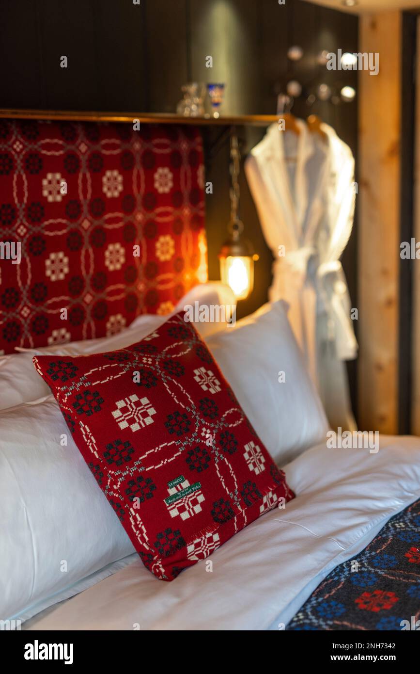 Interior details of Albion Aberteifi hotel Stock Photo - Alamy