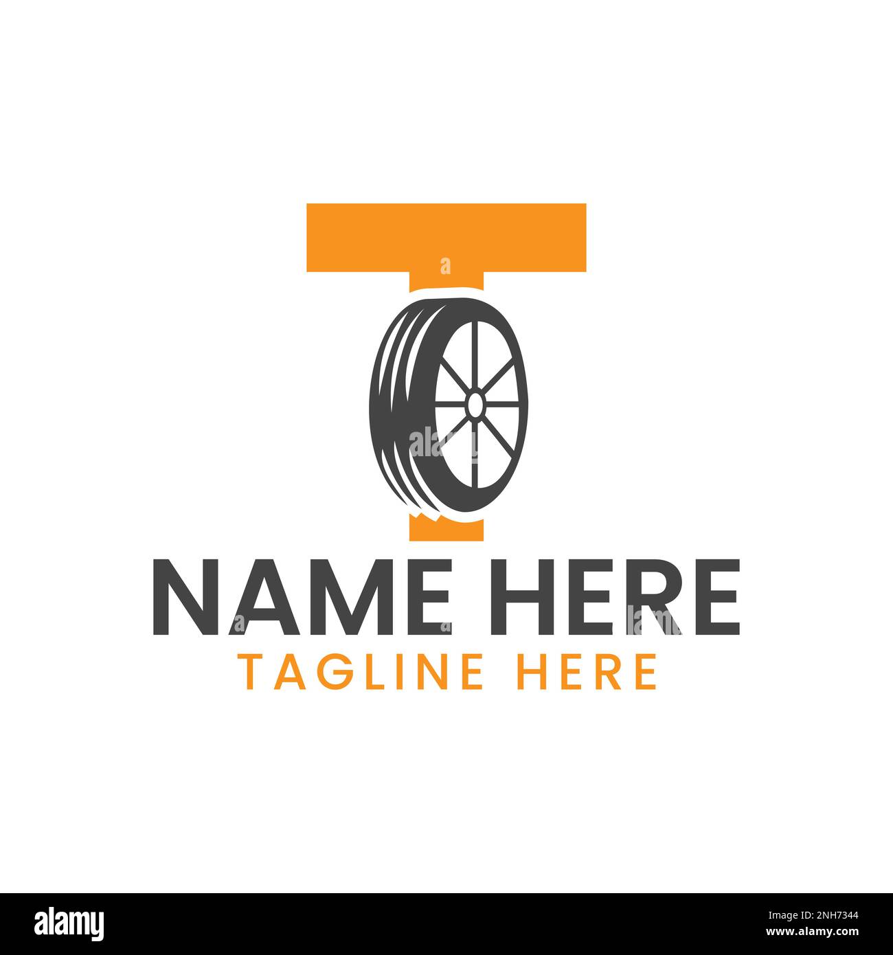 Letter T Tire Logo For Car Repair Automotive Motor Logo Design Vector ...