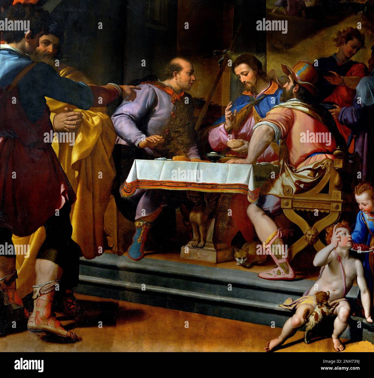 Supper at Emmaus by Santi di Tito, 1536–1603 Basilica of Santa Croce ...