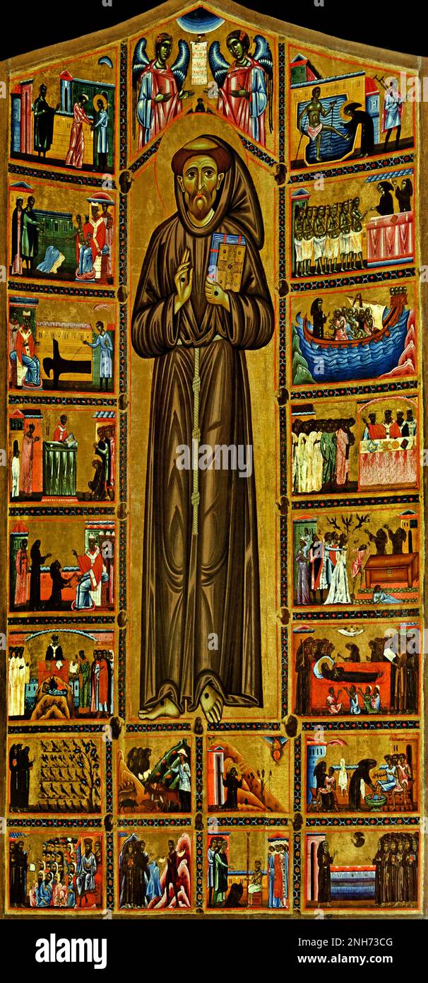 COPPO DI MARCOVALDO, St Francis and Twenty Episodes from his Life, 1240 ...