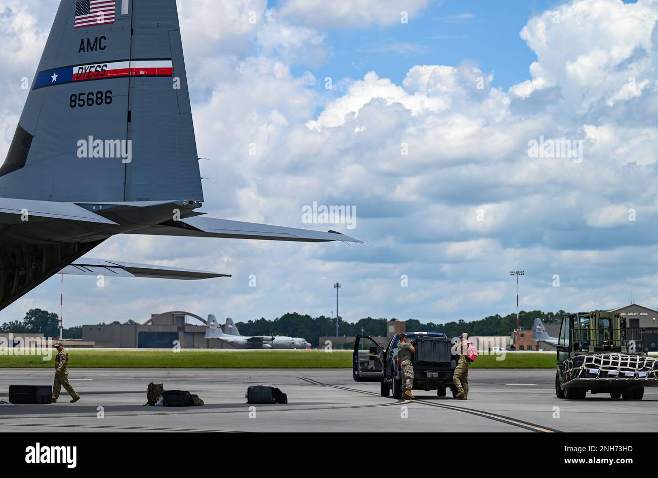 U.S. Air Force C-130J Super Hercules, arrives at Air Dominance Center ...