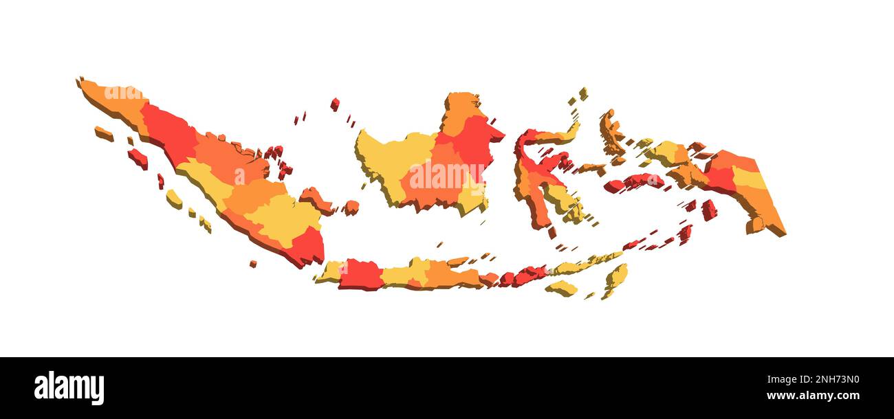 Indonesia political map of administrative divisions - provinces and ...