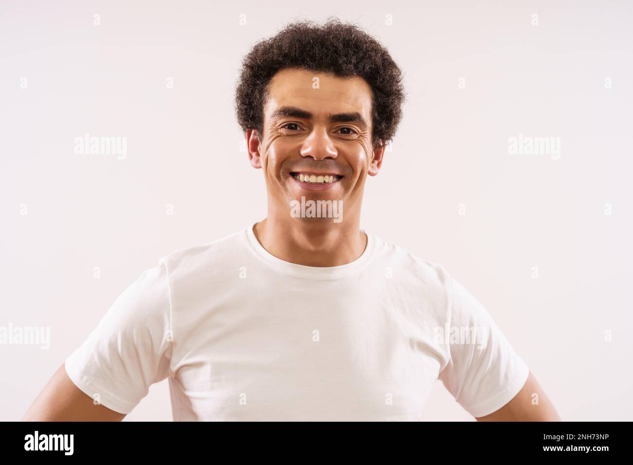 Portrait shot smiling handsome multiracial hi-res stock photography and ...