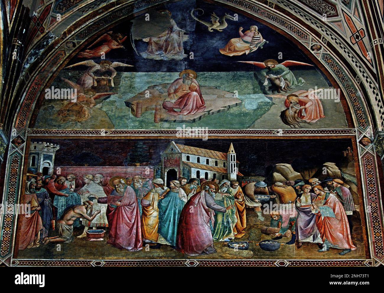 Wall painting Fresco - Santa Croche Church and Museum, by Leon Battista ...