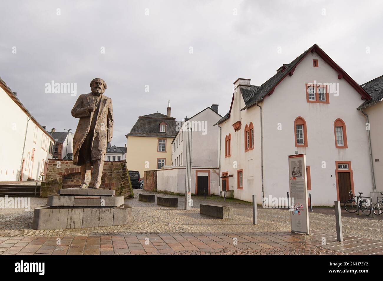 Scenes from the city of Trier, Germany on Feb 19, 2023. Trier is a ...