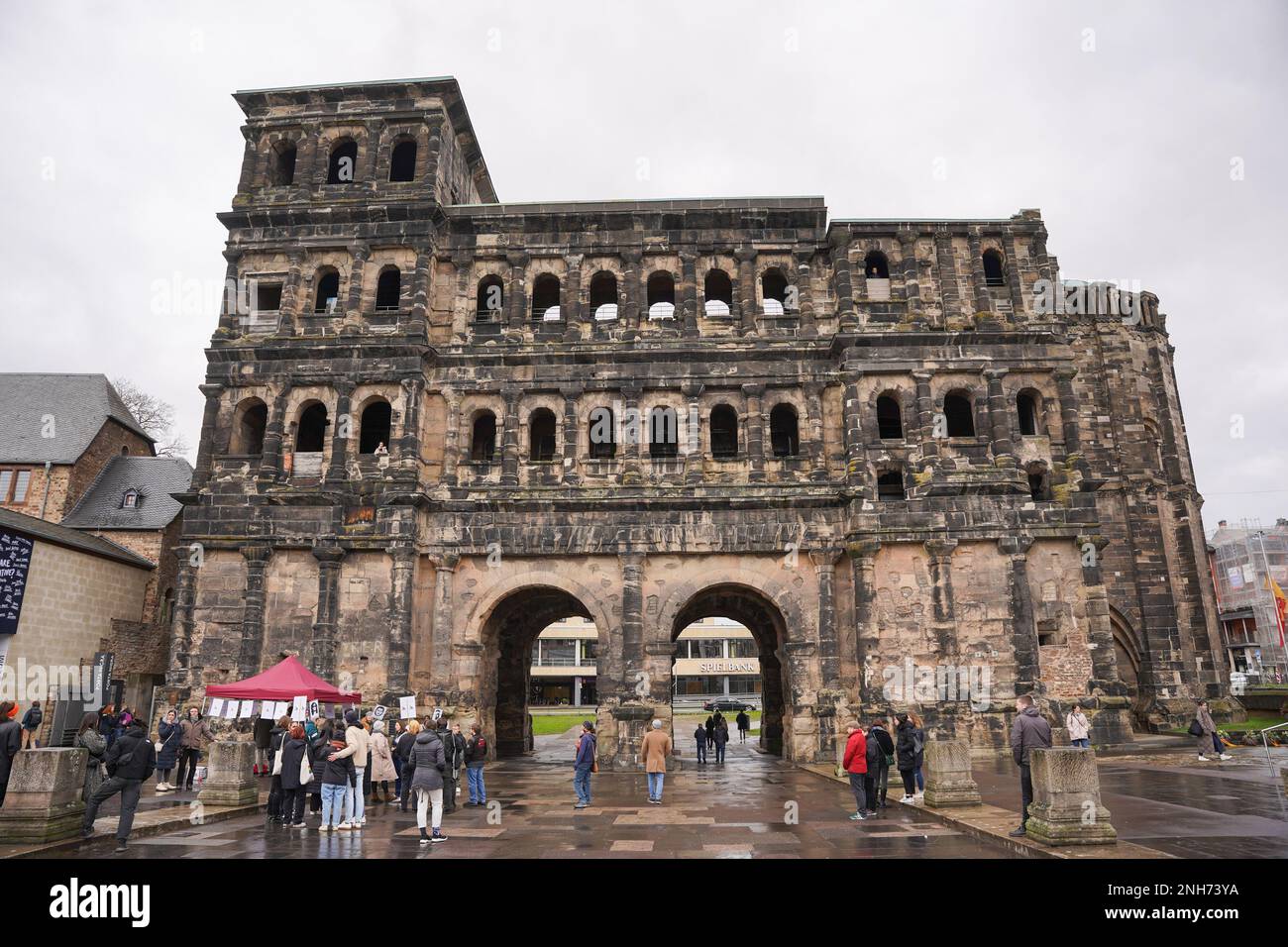 Scenes from the city of Trier, Germany on Feb 19, 2023. Trier is a ...