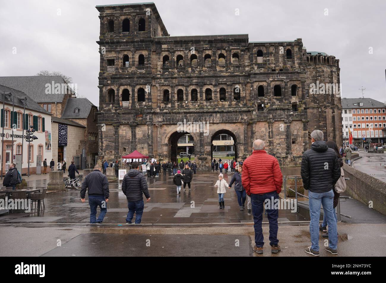 Scenes from the city of Trier, Germany on Feb 19, 2023. Trier is a ...