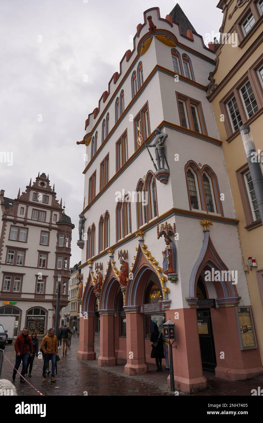 Scenes from the city of Trier, Germany on Feb 19, 2023. Trier is a ...